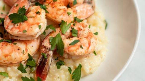 Lemon Risotto and Shrimp Recipe | A Dash Of Macros